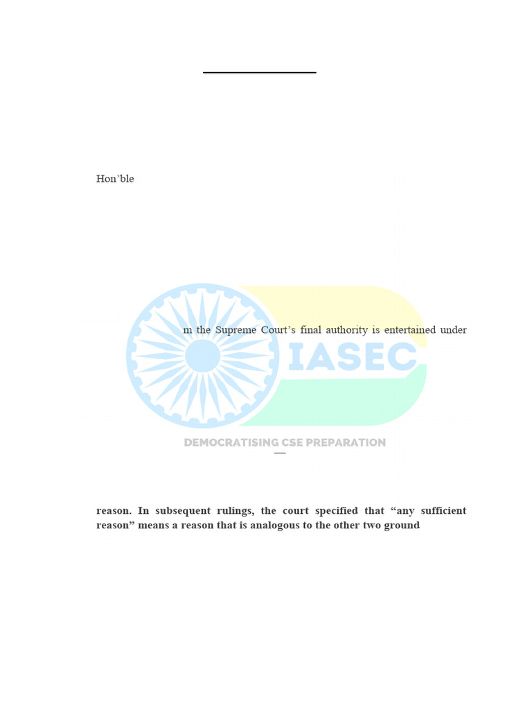 Types of Petition-iasec | PDF | Pardon | Judgment (Law)
