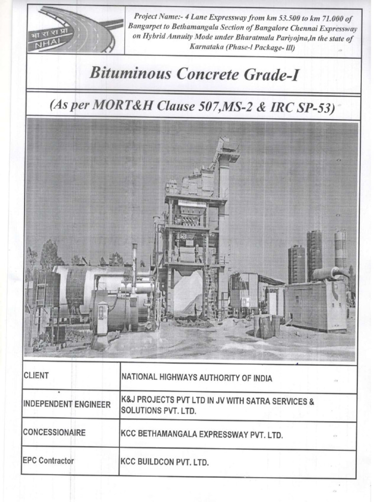 BC Grade-I Mix Design PMB 70V-10 Ooms Polymer 250507 163124 | PDF