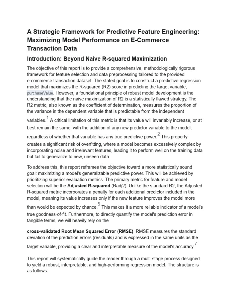 A Strategic Framework for Predictive Feature Engineering_ Maximizing Model Performance on E ...