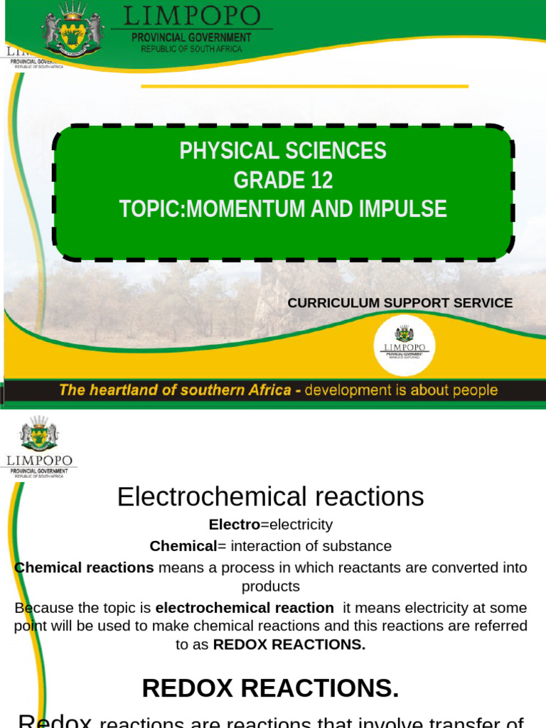 Electrochemistry Power Final Slide | PDF | Redox | Anode