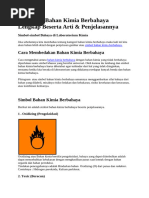 26 Simbol Bahan Kimia Beserta Arti Dan Contohnya - Toko Instrumentasi | PDF