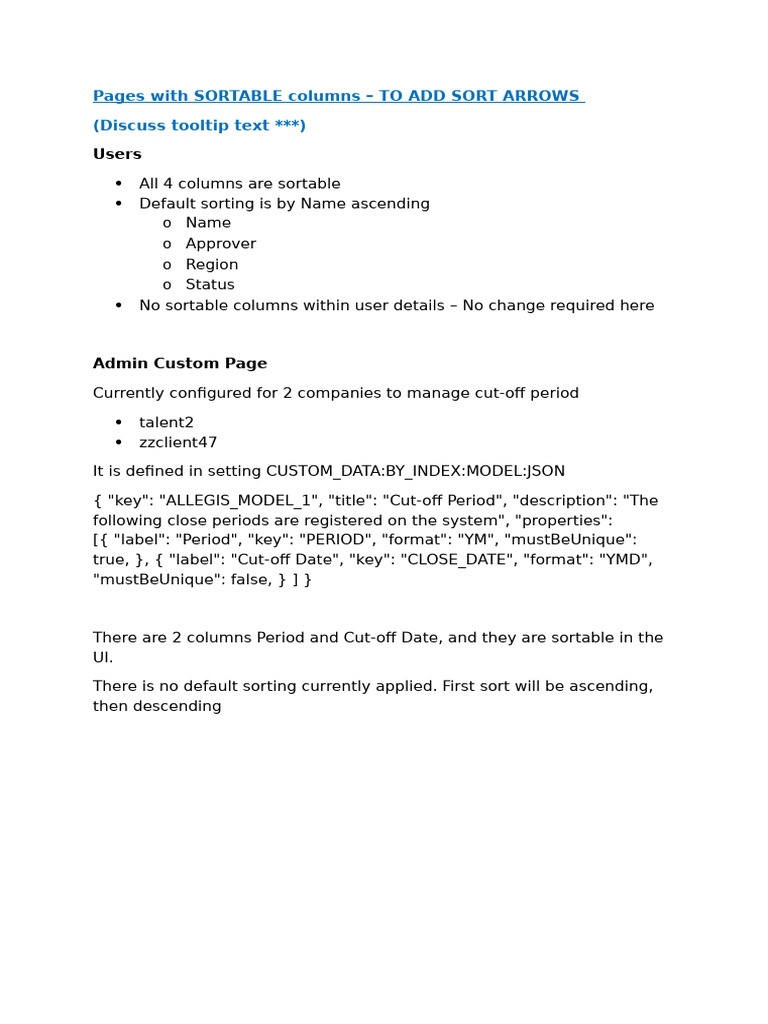 Admin Pages With SORTABLE Columns | PDF | Cursor (User Interface) | Computing