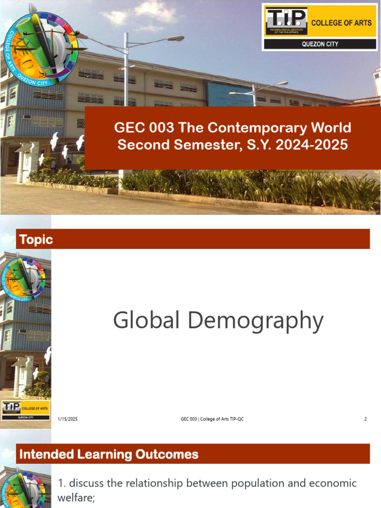 Module 13 - 14 Global Demography | PDF | Food Security | Human Overpopulation