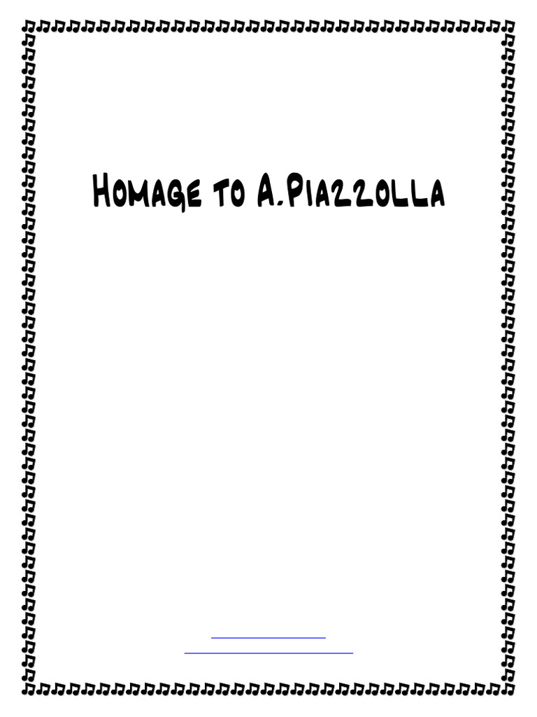 Dvarelas - Hommage A Astor Piazzolla - Trio - Clarinetto, Violin Piano ...