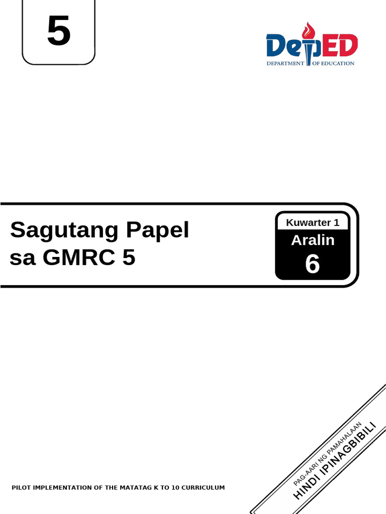 g5q1w7 Las GMRC (Deped) | PDF