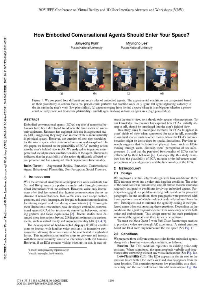 How Embodied Conversational Agents Should Enter Your Space | PDF ...