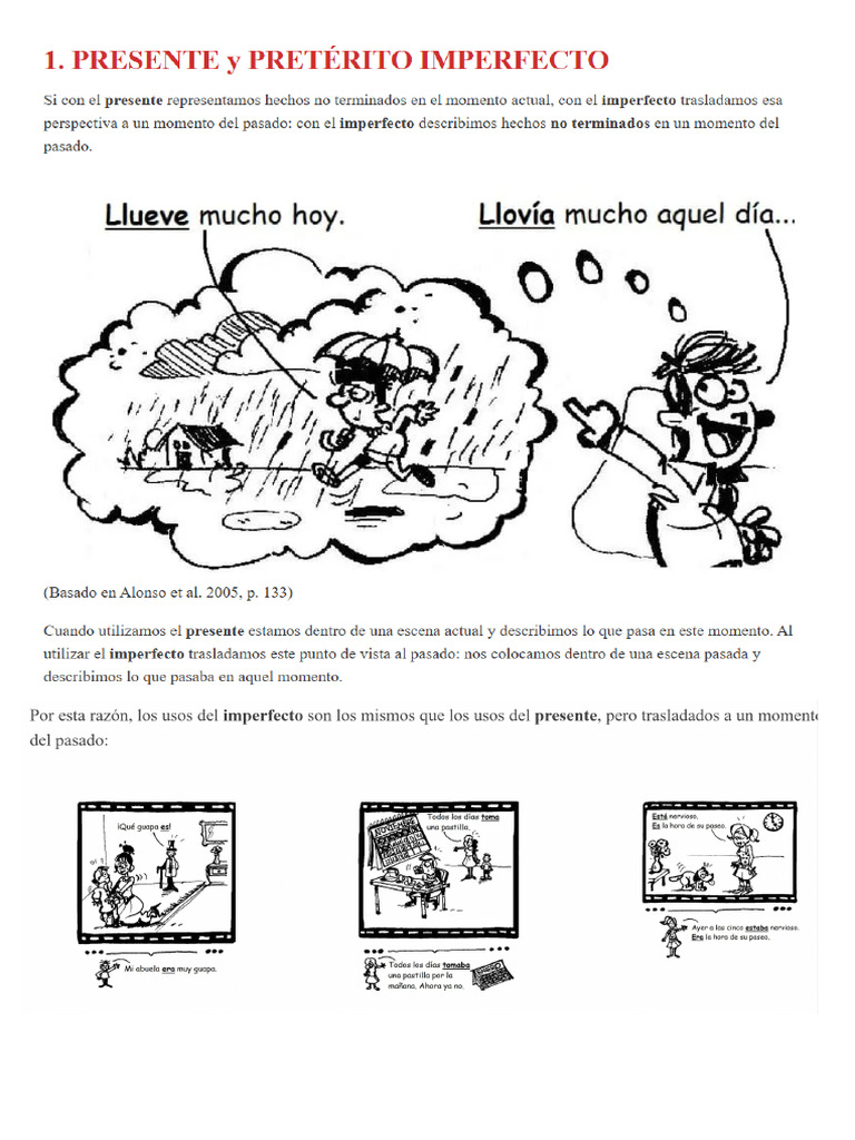 Contraste Indefinido Imperfecto | PDF