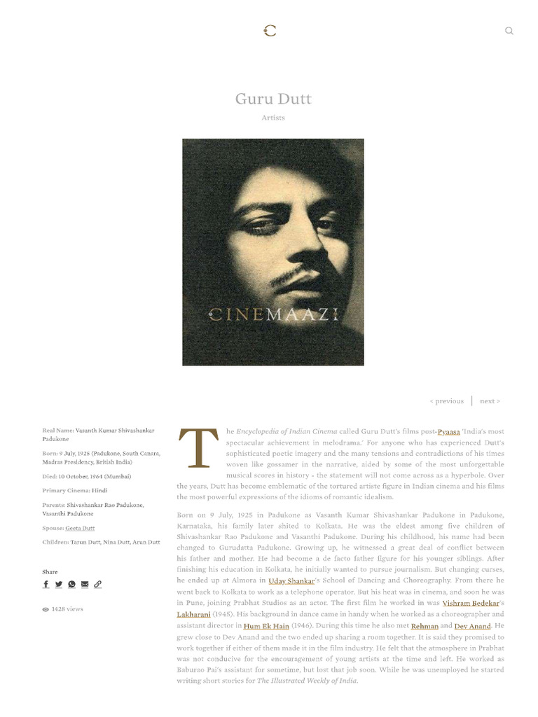 Guru Dutt | PDF