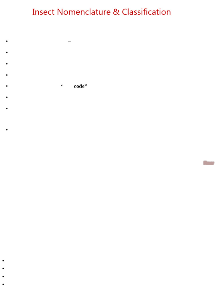 Insect Nomenclature and Classification | PDF | Insects | Species