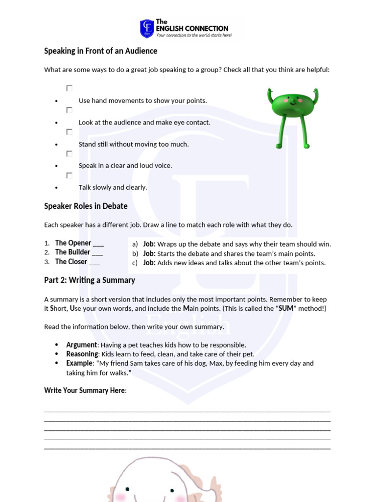 Effective Speaking and Summarization Skills | PDF