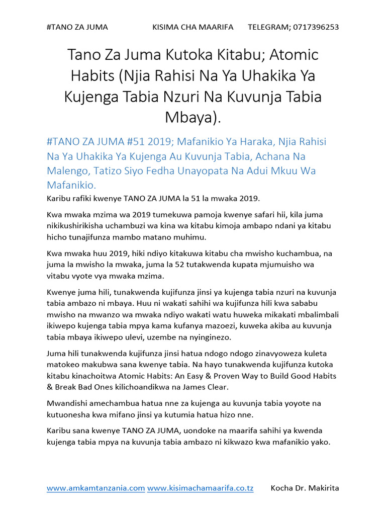 Atomic Habit | PDF