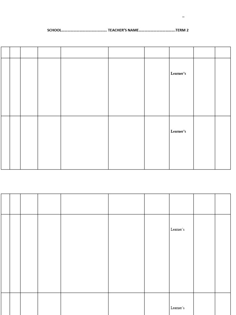 Grade 8 Mathematics Term 2 Plans | PDF | Area | Circle