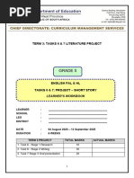 Grade 6 Term 3 English Project Guide | PDF | Fluency | Editing