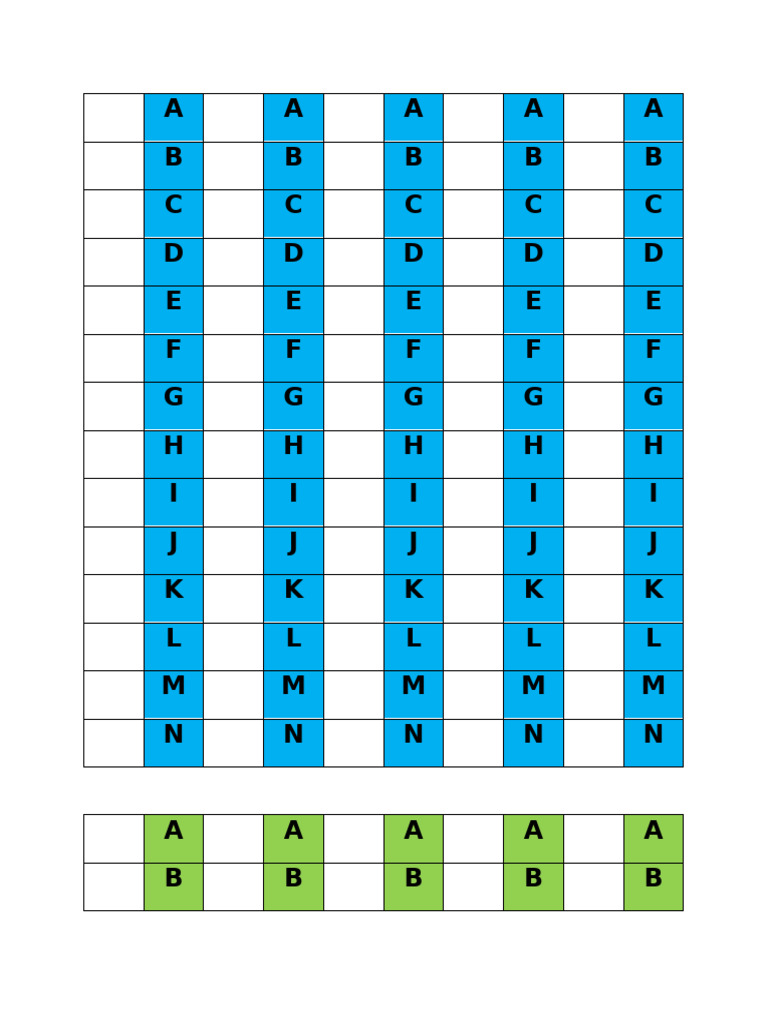 Printable Tabbing Letters PDF | PDF