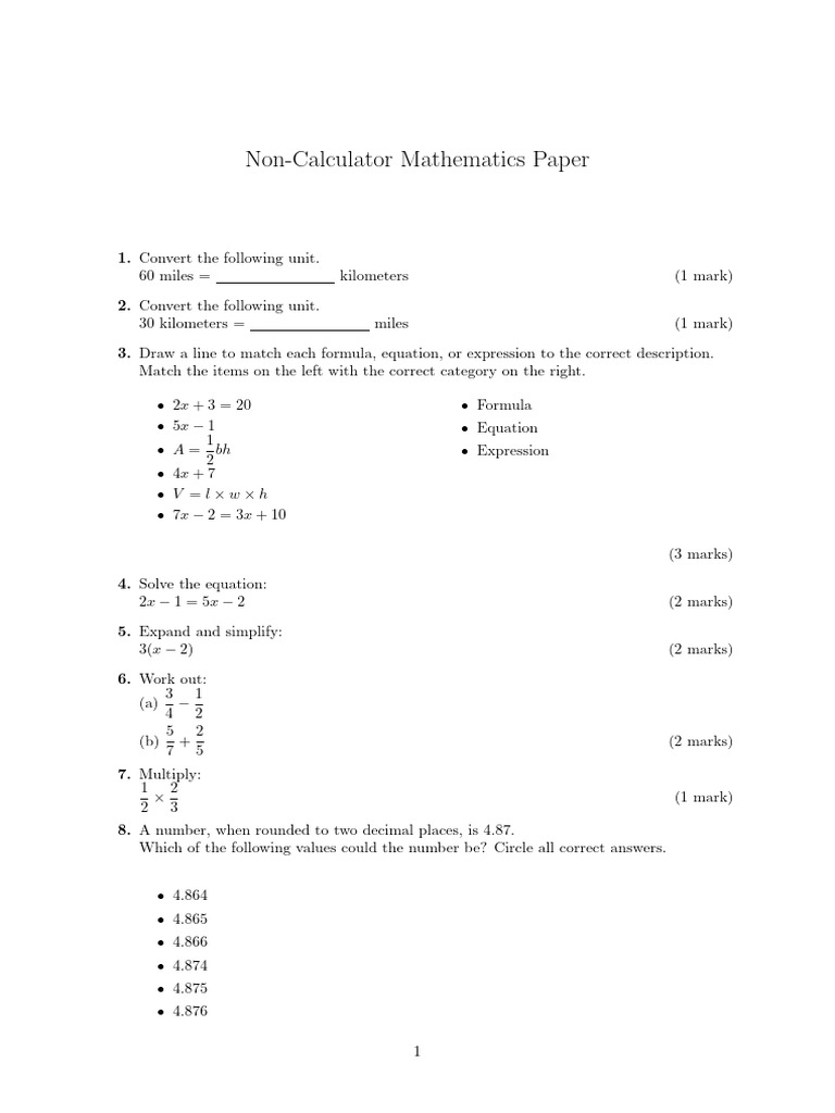 IGCSE GRADE 8 and 9 Practice | PDF | Numbers | Angle
