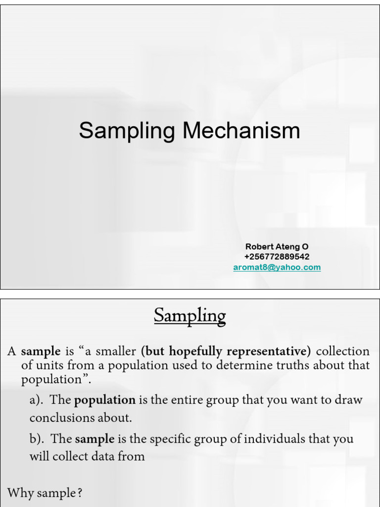 Business Statistics - Handout 3 | PDF | Sampling (Statistics) | Sample Size Determination