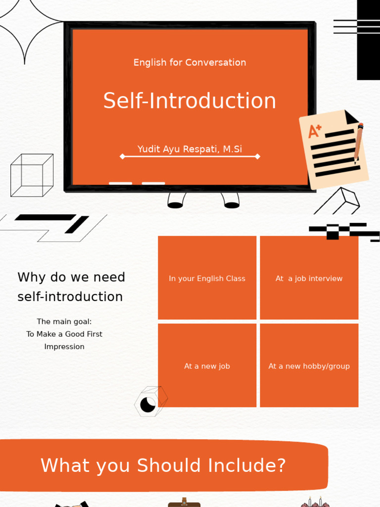 Self Introduction | PDF