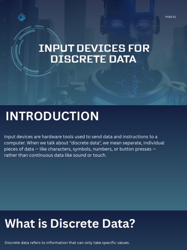 Input Devices For Discrete Data | PDF | Computer Keyboard | Barcode