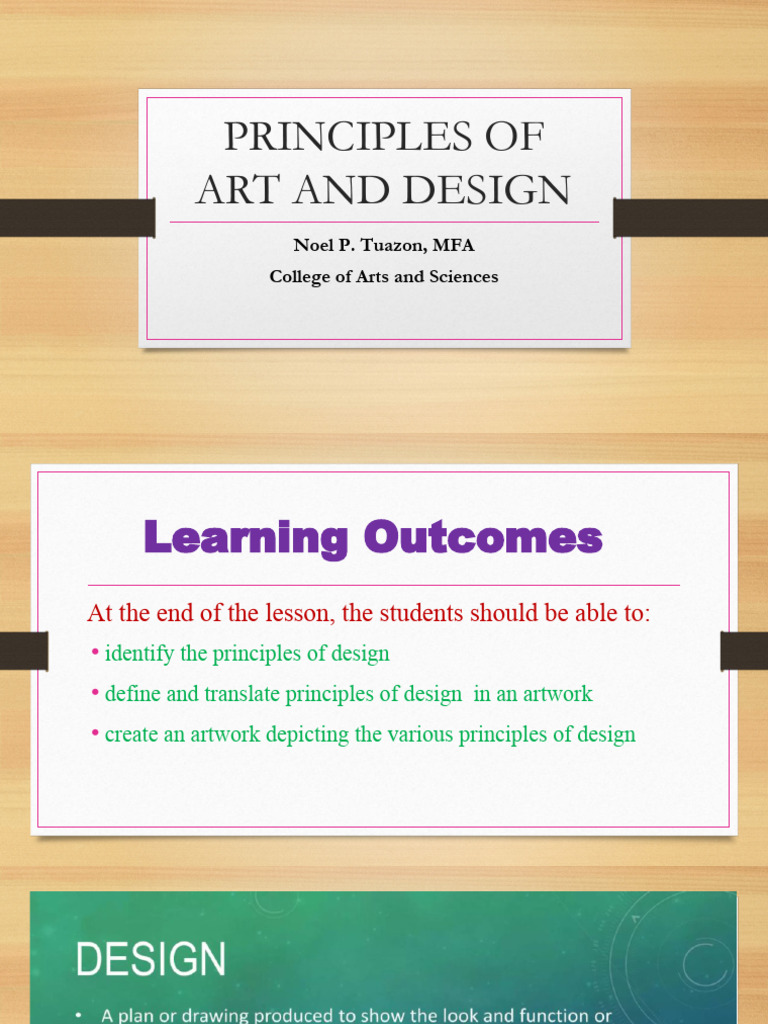 Chapter 8 Principles of Arts and Designs | PDF