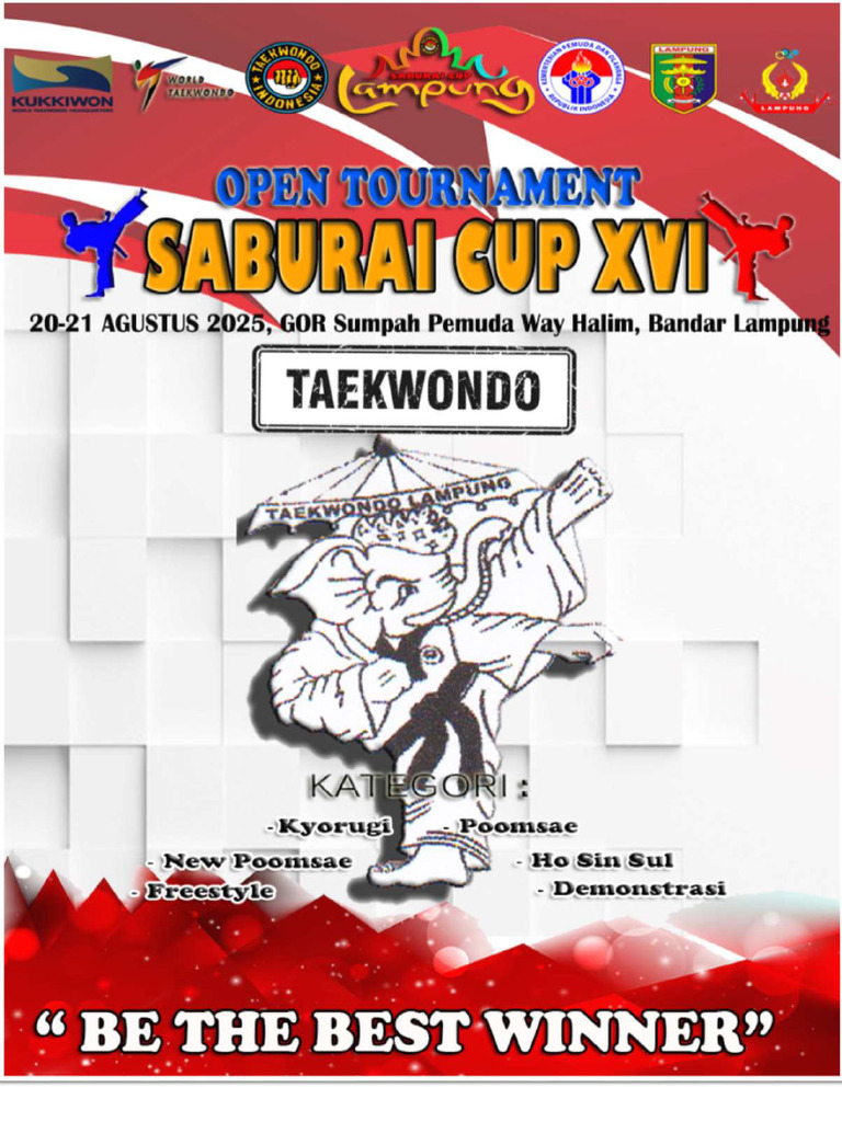 Saburai Cup Taekwondo 2025 Lampung | PDF