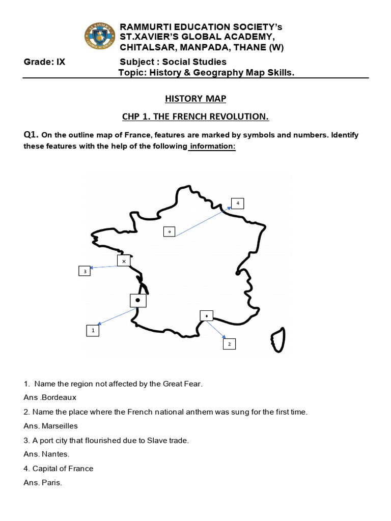 Map Skills in History & Geography | PDF | Mountains | Earth Sciences