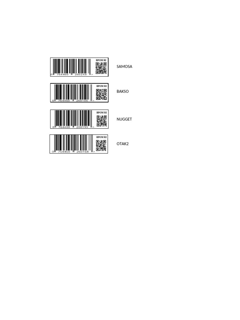 Barcode Kemasan | PDF