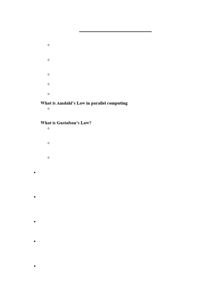 Parallel Computing 50 Questons | PDF | Parallel Computing | Multi Core Processor