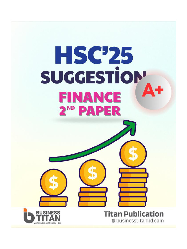 Finance 2nd Paper Super Suggestion MCQ | PDF