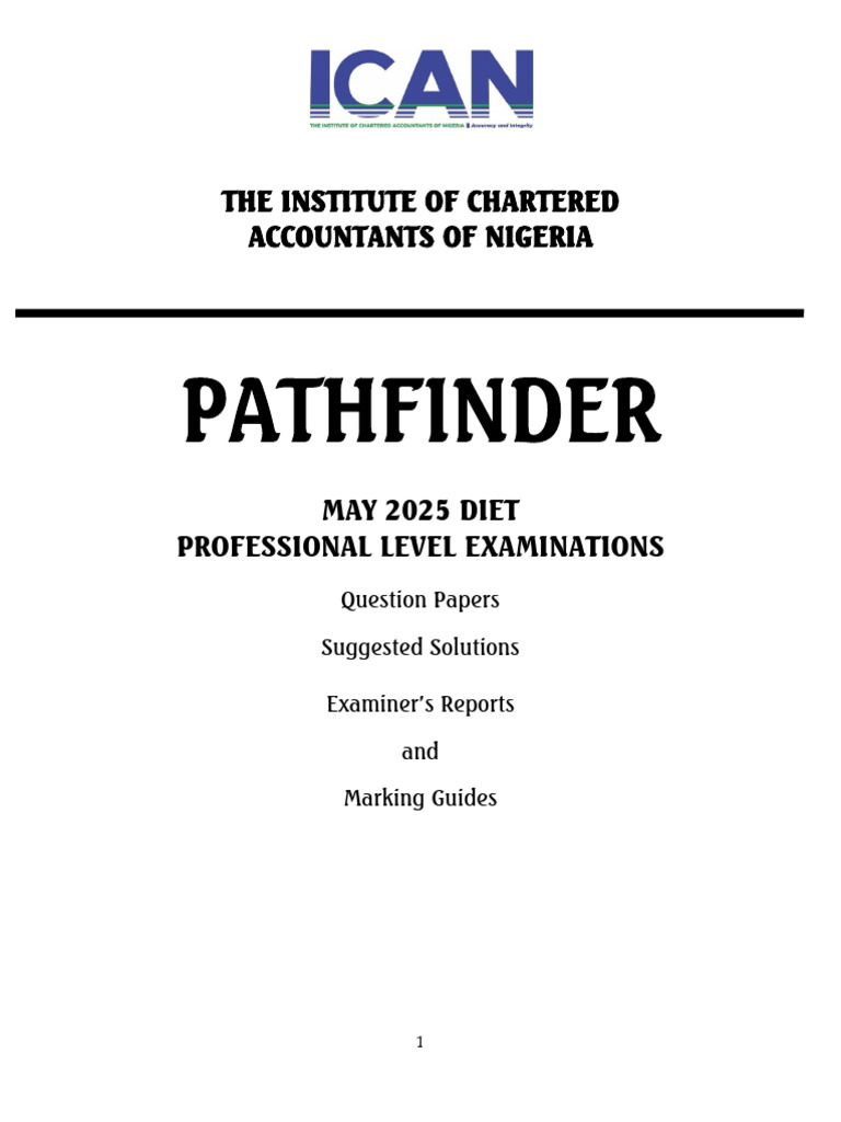 Pathfinder-Prof Level | PDF | Goodwill (Accounting) | Equity (Finance)