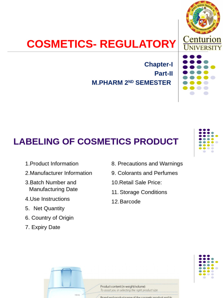 Cosmetic Regulatory Compliance Guide | PDF | License | Cosmetics