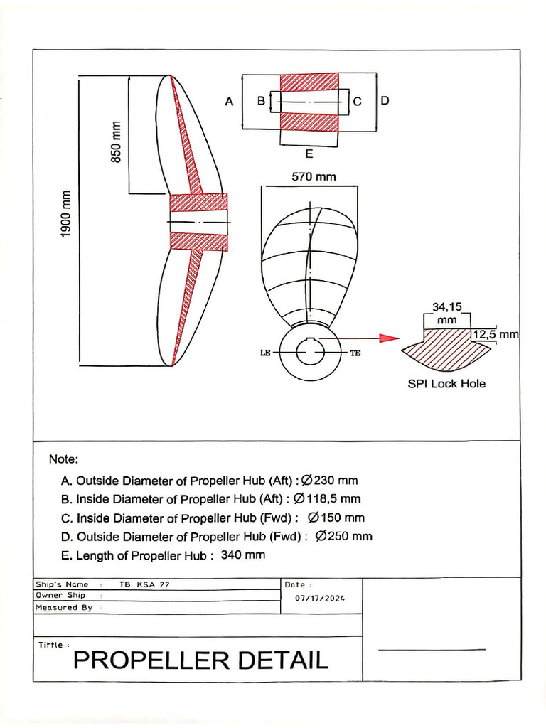 Propeller Detail TB. KSA 22 | PDF
