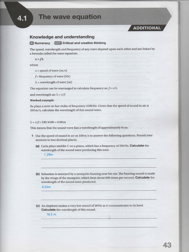 The Wave Equation (1) (1) | PDF