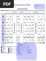 AIS 10B Timetable | PDF