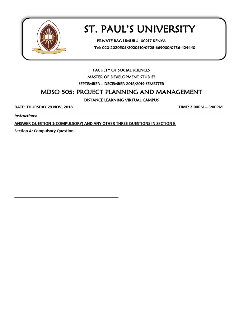 Project Planning in Development Studies | PDF | Project Management ...