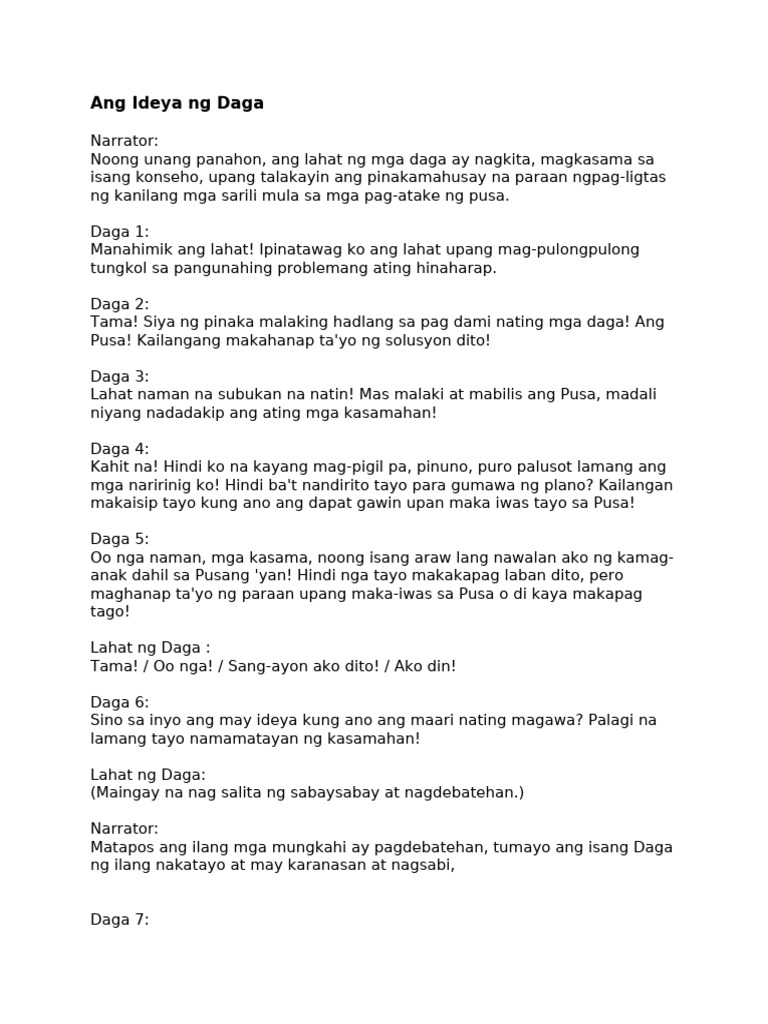 Ang Ideya NG Daga | PDF