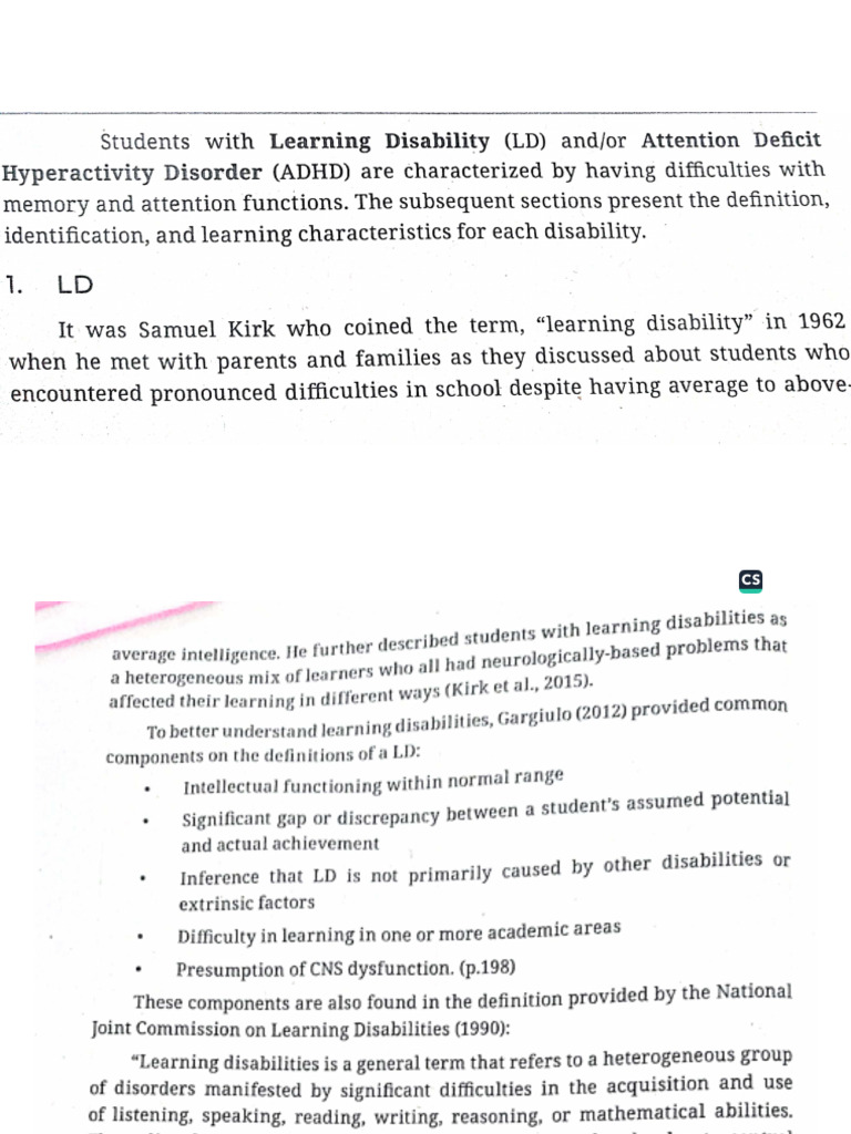 Learning Disability | PDF