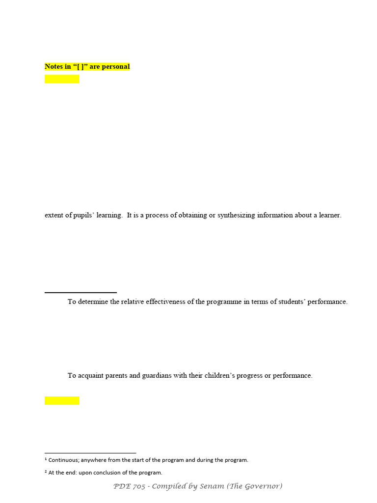 PDE 705 - Measurement and Evaluation | PDF | Educational Assessment ...