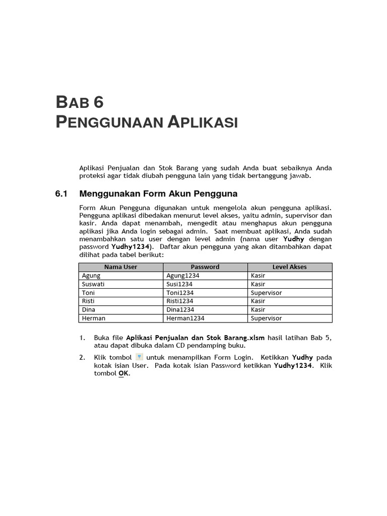 Membuat Aplikasi Penjualan Dan Stok Barang Dengan Macro Excel | PDF