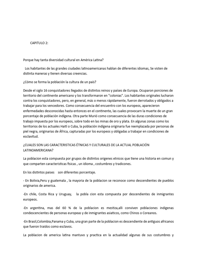 Diversidad Cultural en América Latina | PDF | America latina | Américas