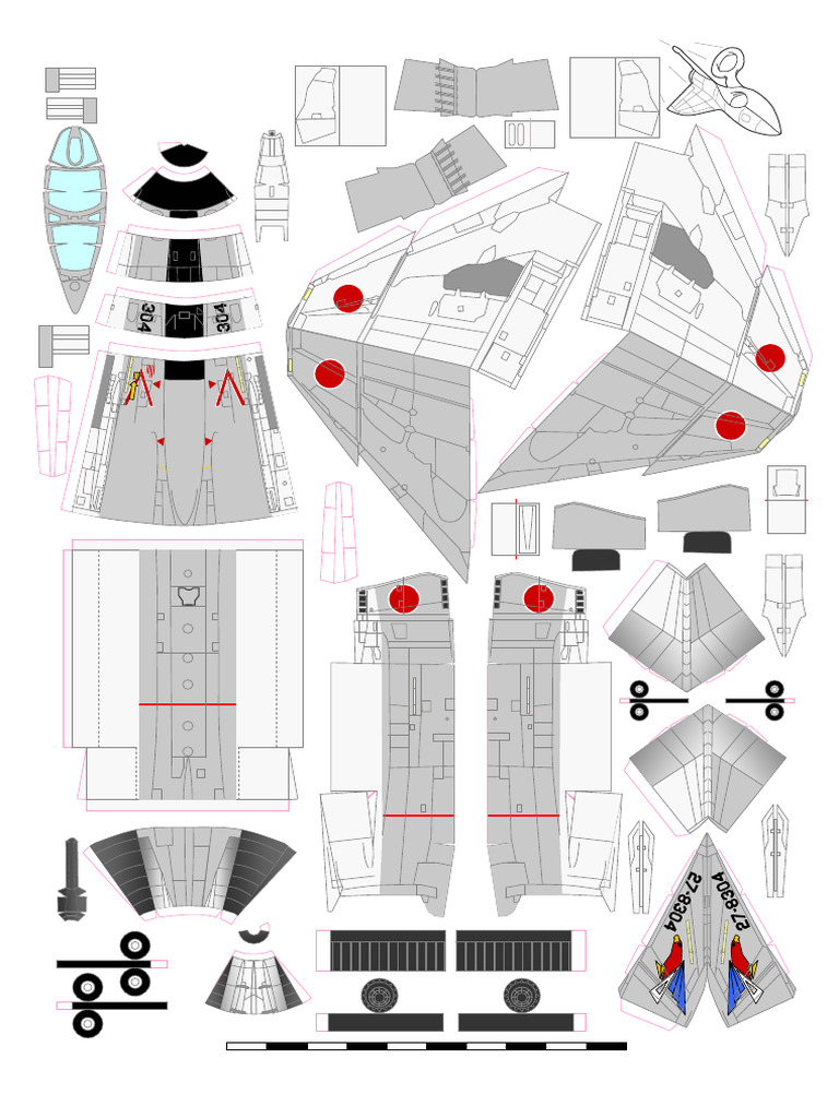 1704 McDonnell F-4E Phantom II Japan Scissors and Planes | PDF