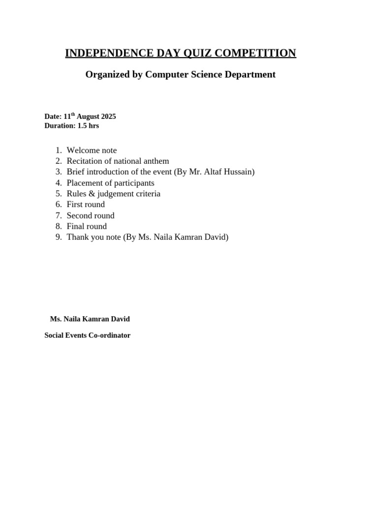 Quiz Layout | PDF
