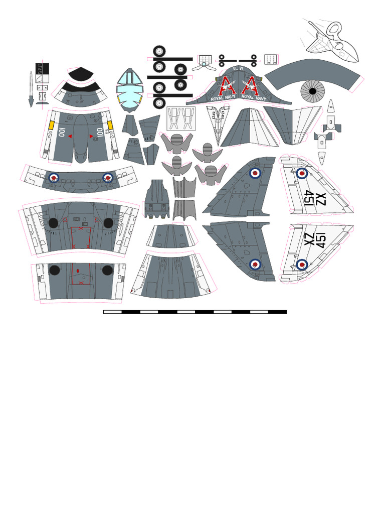 1796 Sea Harrier FRS1 Scissors and Planes | PDF