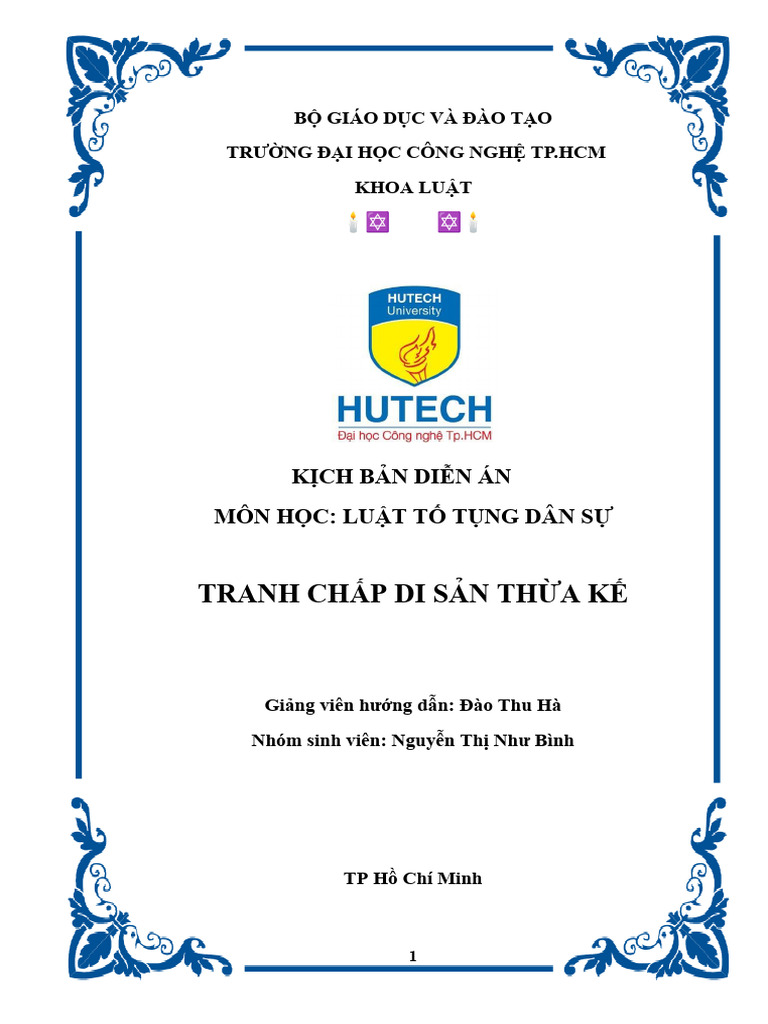 KỊCH BẢN DIỄN ÁN TTDS | PDF