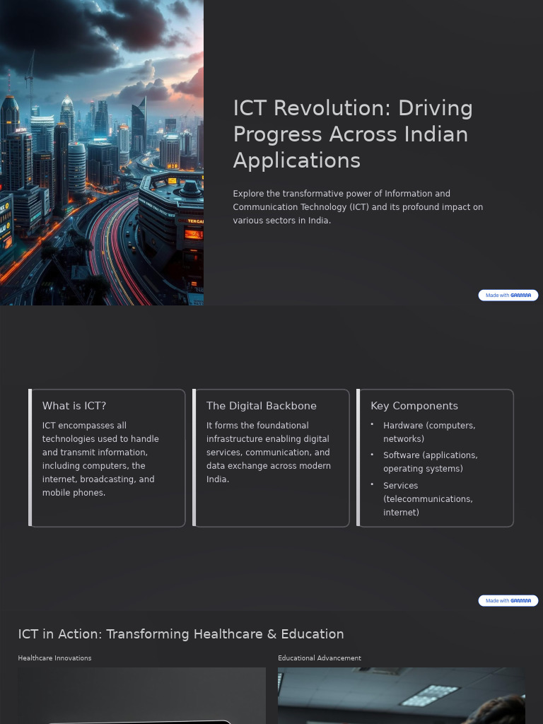 ICT Revolution Driving Progress Across Indian Applications | PDF ...