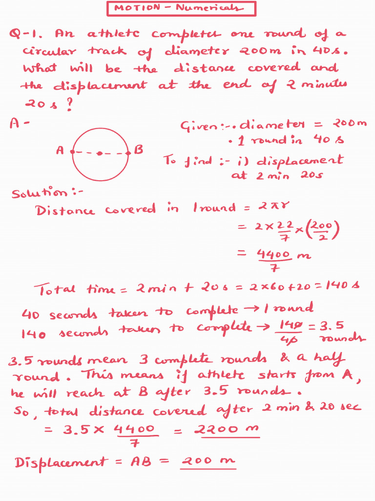 Physics Numericals A | PDF