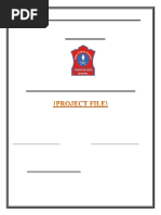 Physical Education Project Cover Page 1 | PDF