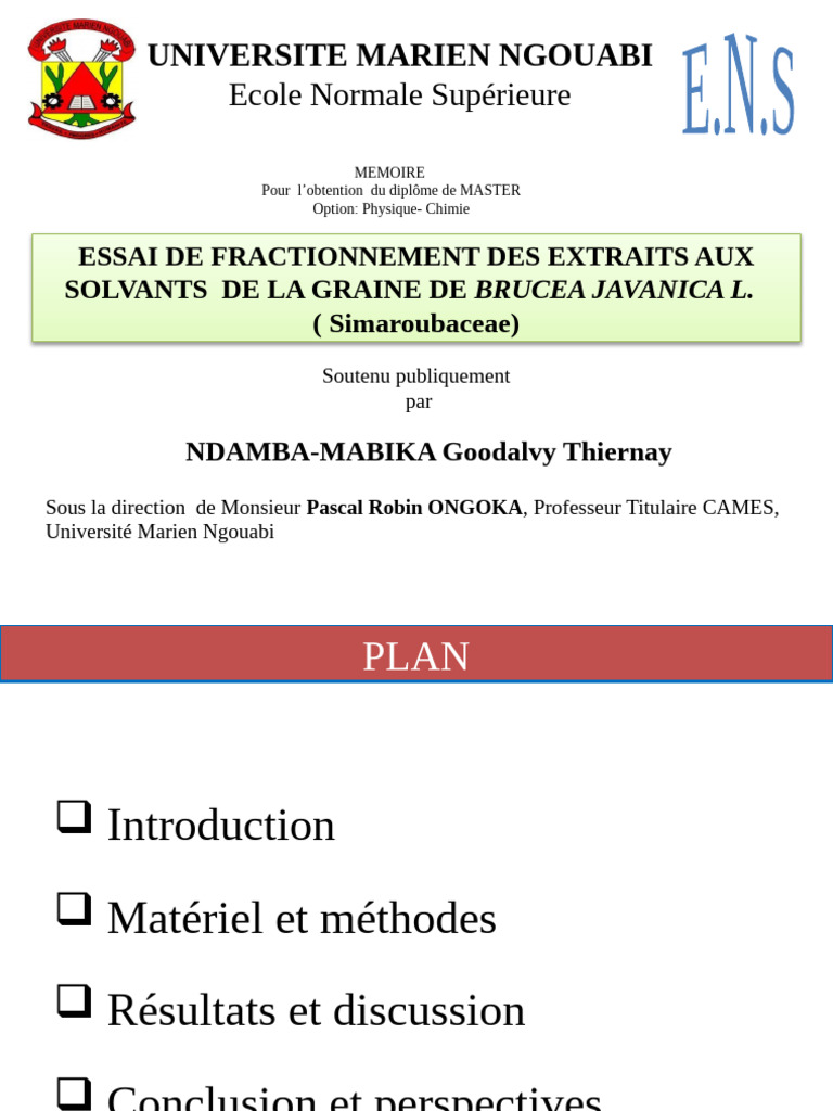 Fractionnement des extraits de Brucea javanica | PDF | Chimie