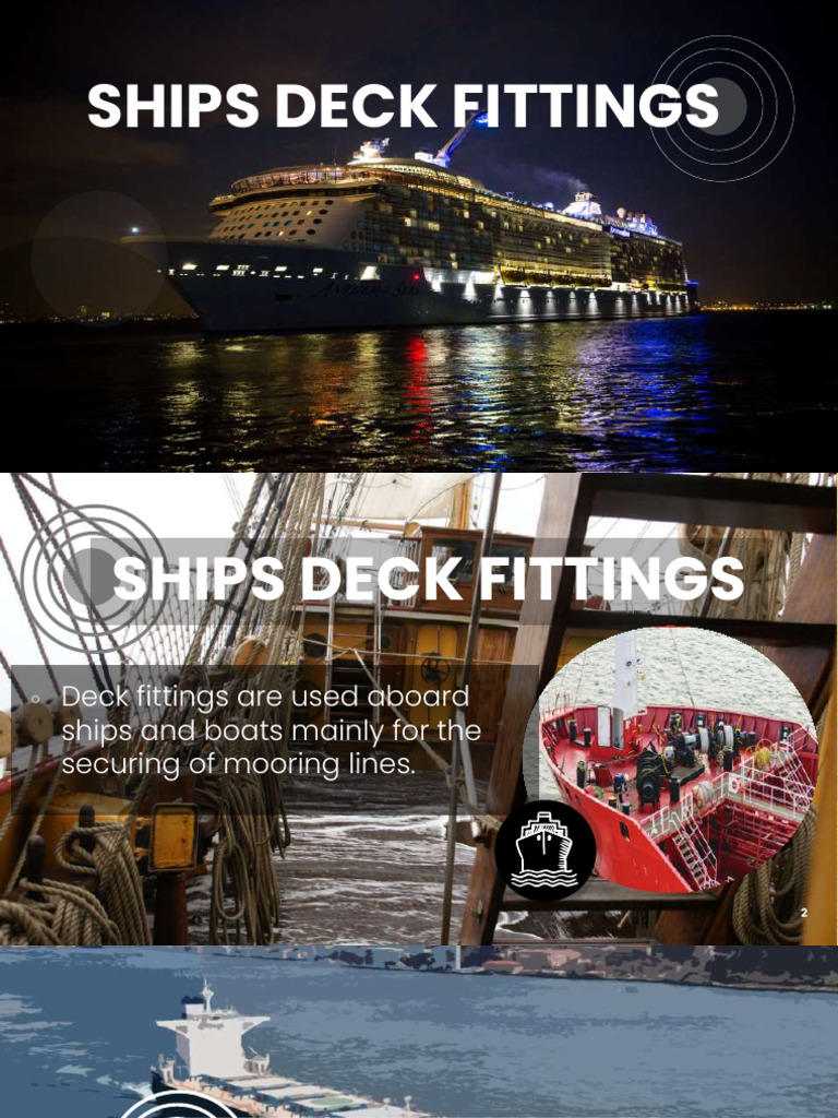 Ship Deck Fittings Overview | PDF | Oil Tanker | Ships