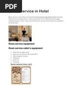 Room Service Procedures | PDF | Food And Drink | Foods