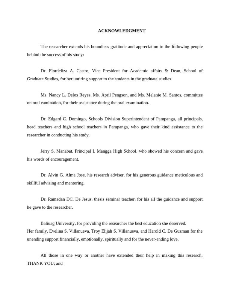 SAMPLE-Curriculum-vitae-and-acknowledgement | PDF | Learning